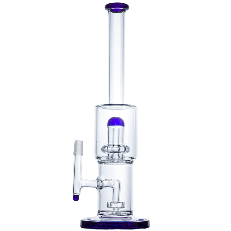 12" Disc/UFO Perc Glass Bong - Puffing Bird NZ