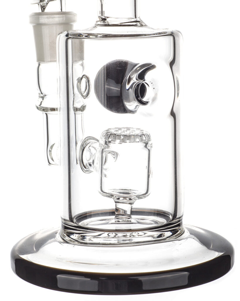 8" Ball Cage Perc Dab Rig - Puffing Bird NZ