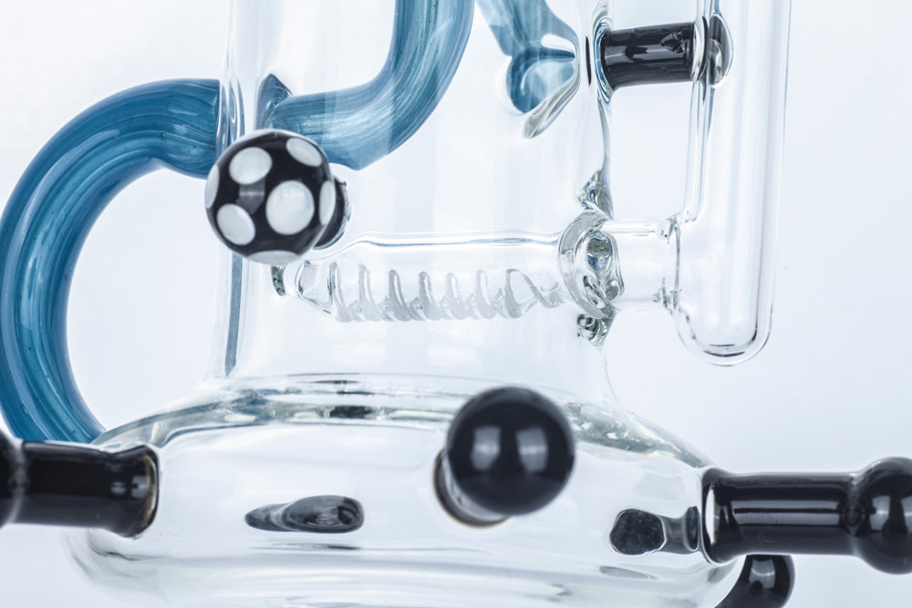 10" Maritime Theme Glass Bong - Puffing Bird NZ