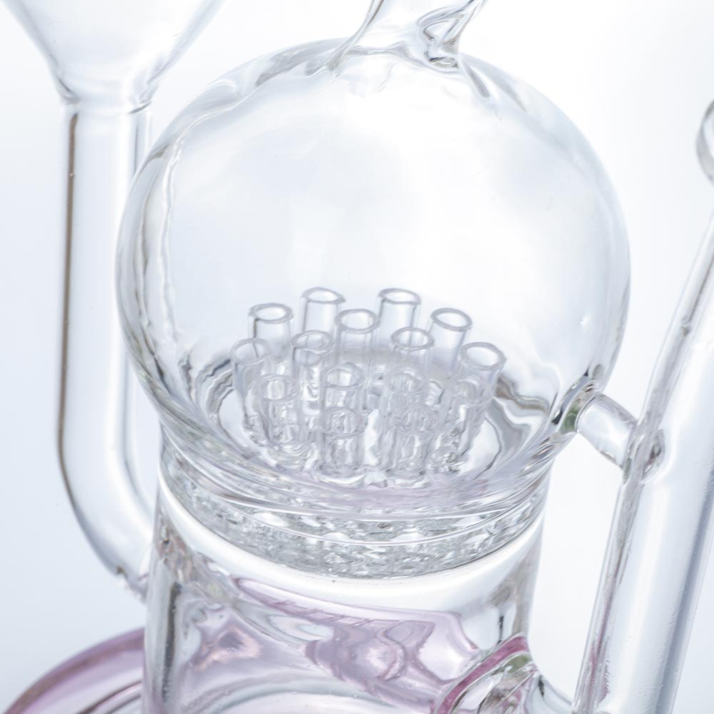 10" Sprinkler Perc Glass Bong (Random Color) - Puffing Bird NZ